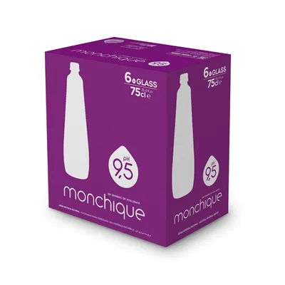 Monchique Still Alkaline Mineral Water Glass Bottle 6 x 750ml - AguAqui